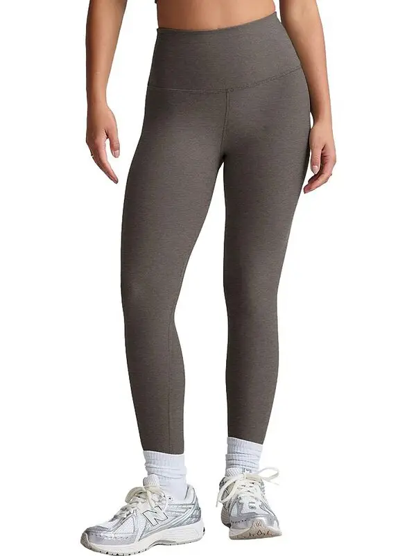 Beyond Yoga Spacedye Caught In The Midi High Waisted Legging - True Gray Heather