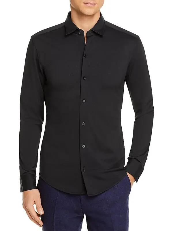 BOSS Robbie Regular Fit Shirt - Black