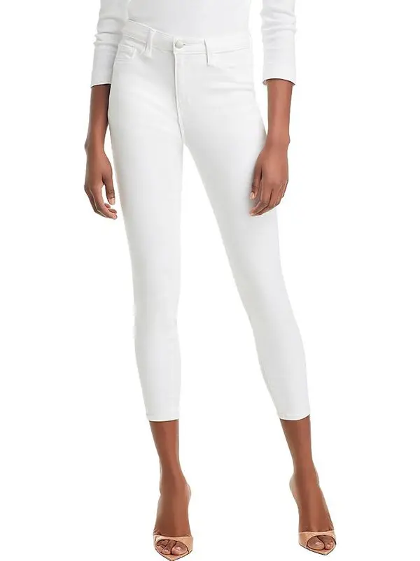 L'Agence Margot Cropped Jeans - Blanc