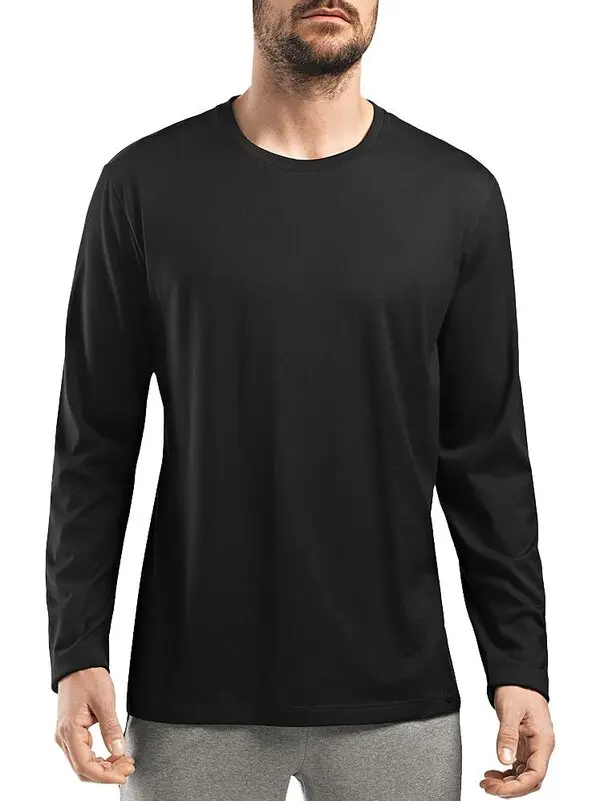 Hanro Night And Day Long Sleeve Shirt - Black