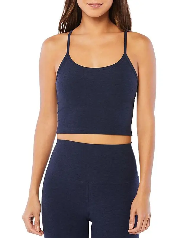 Beyond Yoga Spacedye Slim Racerback Cropped Tank Top - Nocturnal