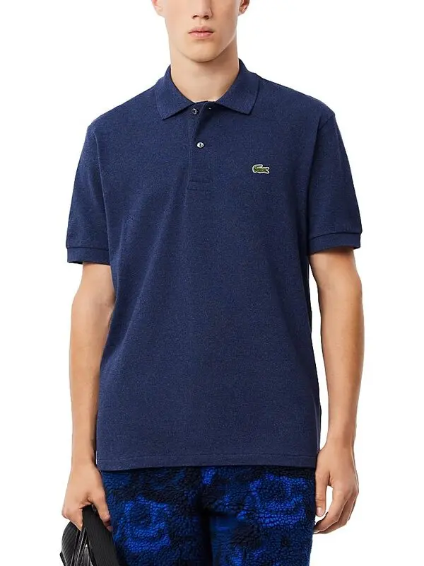 Lacoste Classic Cotton Pique Fashion Polo Shirt - Blue Indigo Force
