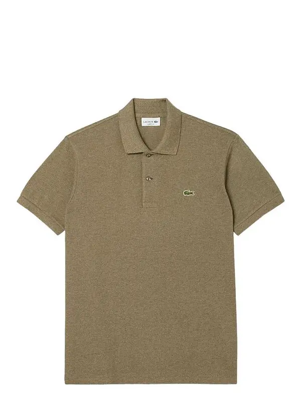 Lacoste Classic Cotton Pique Fashion Polo Shirt - Olive Chine