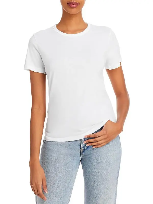 Cotton Citizen Distressed Crewneck Tee - White