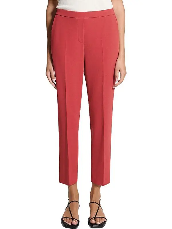 Theory Admiral Crepe Treeca Pull-on Pant - Claret