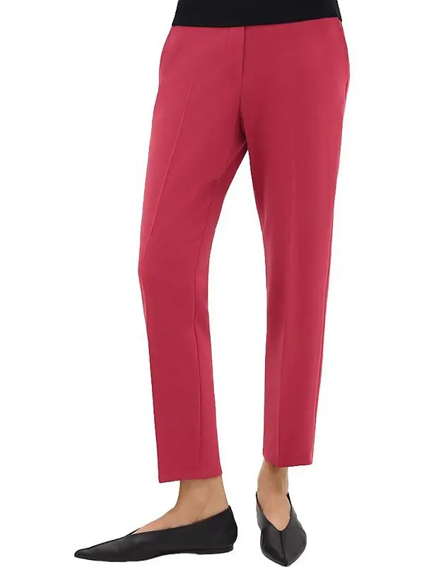 Theory Admiral Crepe Treeca Pull-on Pant - Deep Rose