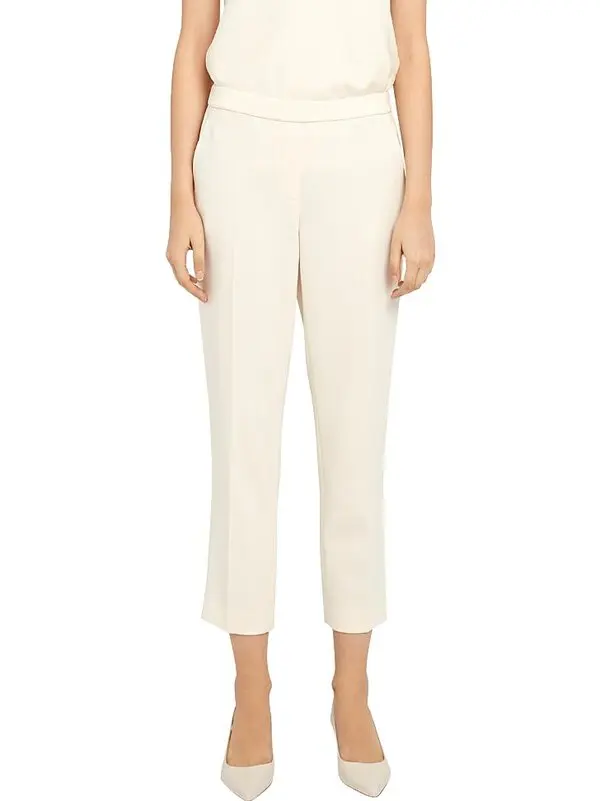 Theory Admiral Crepe Treeca Pull-on Pant - Rice