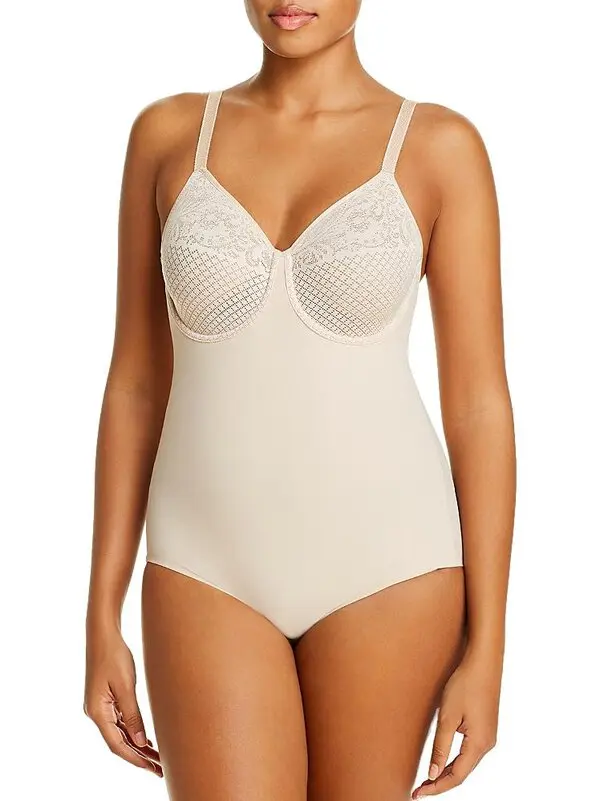 Wacoal Visual Effects Shaping Bodysuit - Sand
