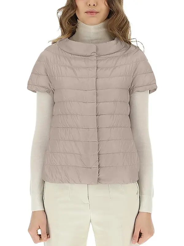 Herno Emelia Cap-sleeve Puffer Jacket - Chantilly