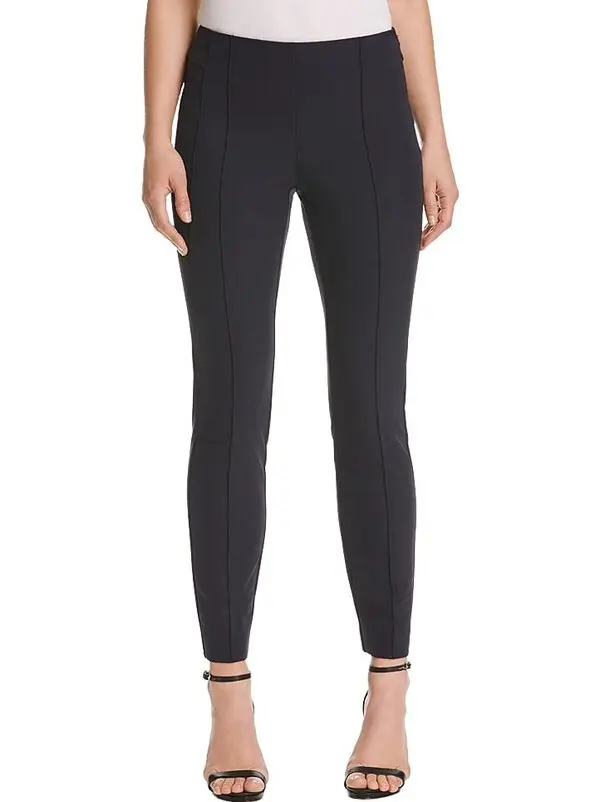 Lafayette 148 New York Acclaimed Stretch Slim Pintuck City Pants - Ink