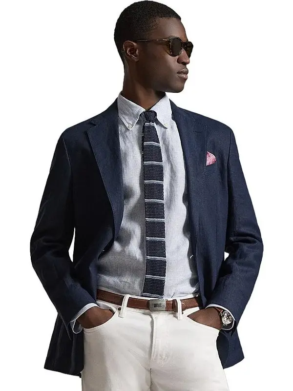 Polo Ralph Lauren Linen Polo Slim Fit Sportcoat - Dark Navy