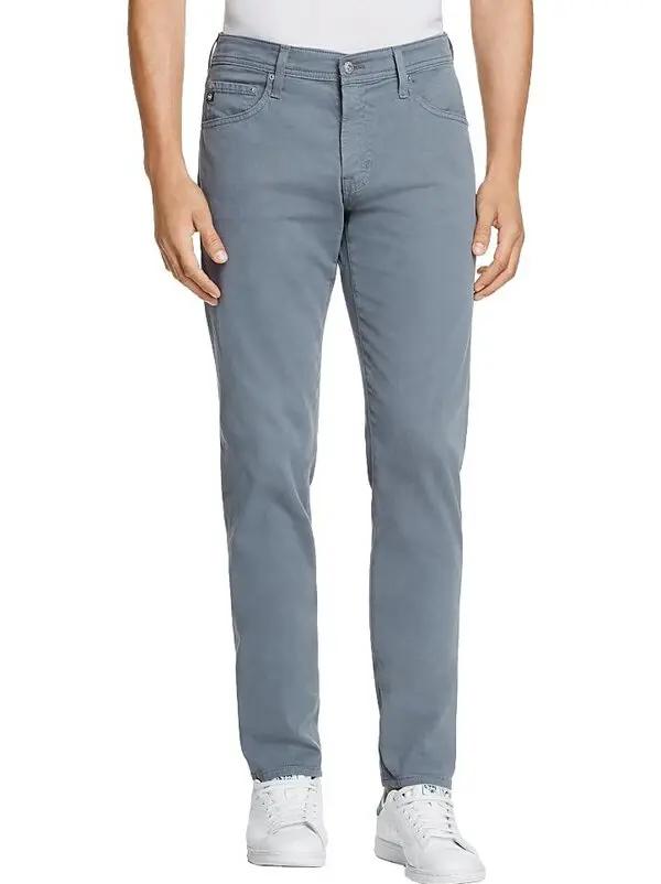 Ag Tellis 34 Slim Fit Twill Pants - Autumn Fog Gray