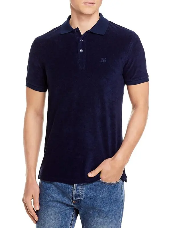 Vilebrequin Terry Classic Fit Polo Shirt - Navy