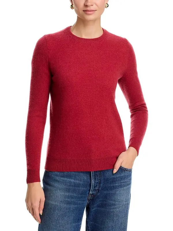 Bloomingdale'S C Crewneck Cashmere Sweater - Clay