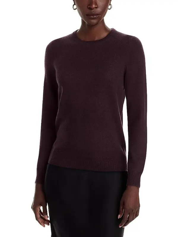 Bloomingdale'S C Crewneck Cashmere Sweater - Dark Brown
