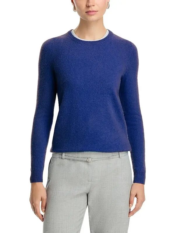 Bloomingdale'S C Crewneck Cashmere Sweater - Dark Denim