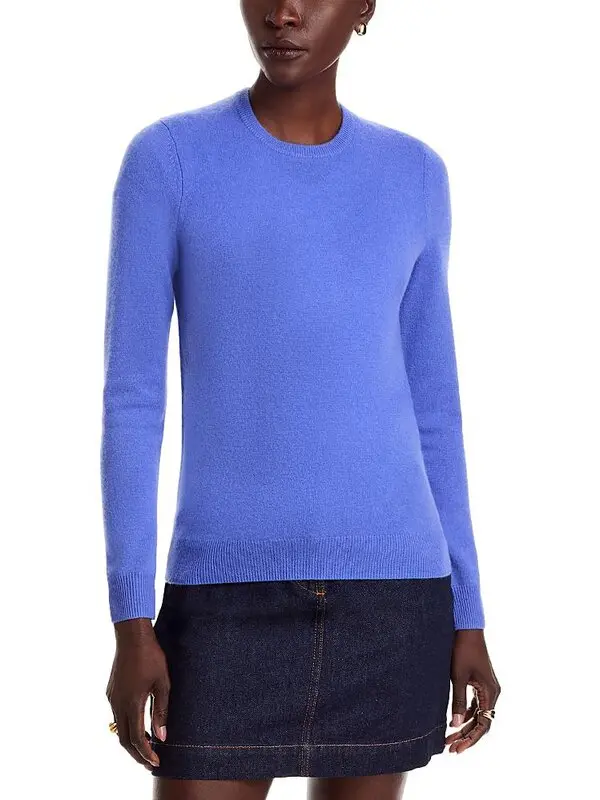 Bloomingdale'S C Crewneck Cashmere Sweater - Hydrangea Blue