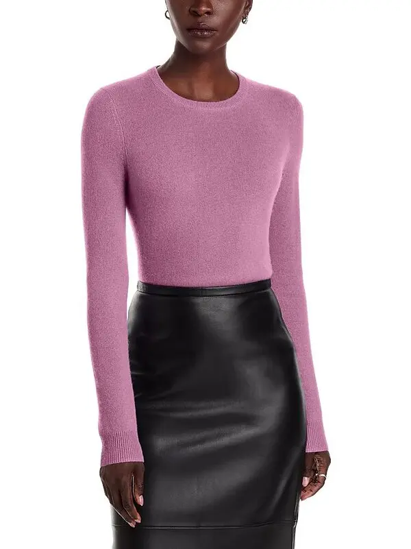 Bloomingdale'S C Crewneck Cashmere Sweater - Purple Clay