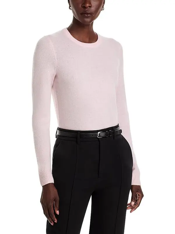 Bloomingdale'S C Crewneck Cashmere Sweater - Shell Pink