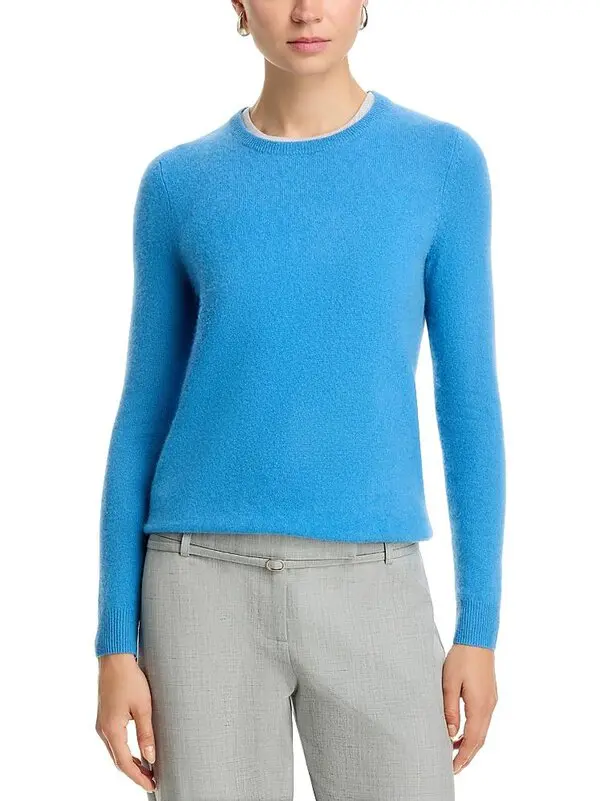 Bloomingdale'S C Crewneck Cashmere Sweater - Water