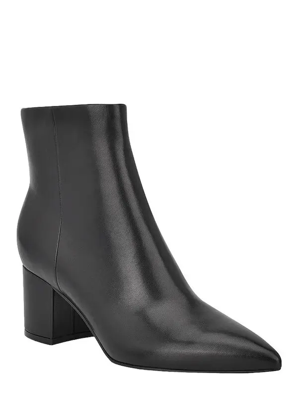 MARC FISHER LTD. Jarli Booties - Black Leather
