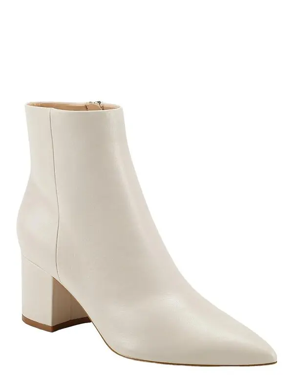 MARC FISHER LTD. Jarli Booties - Ivory Leather