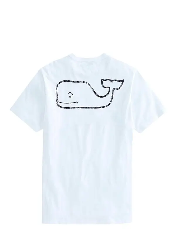 Vineyard Vines Vintage Whale Short Sleeve Pocket Tee - White Cap