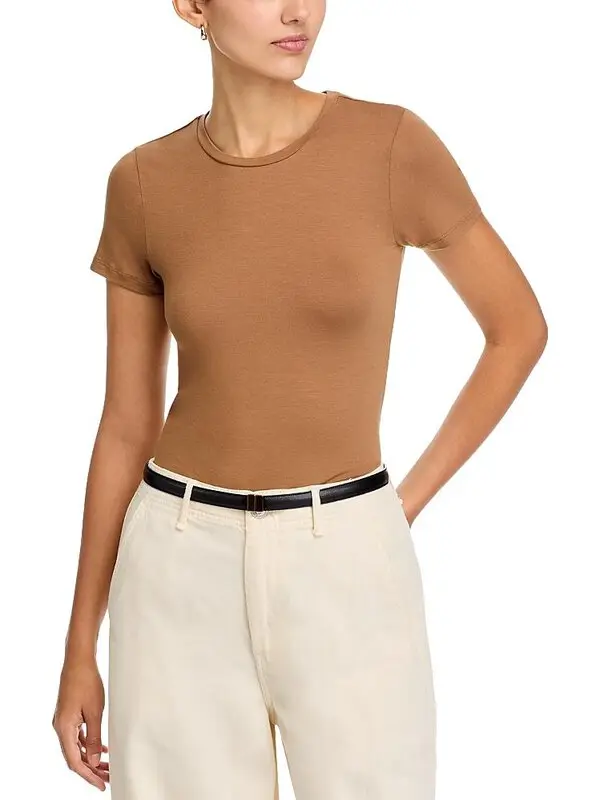 Majestic Filatures Crewneck Tee - Camel