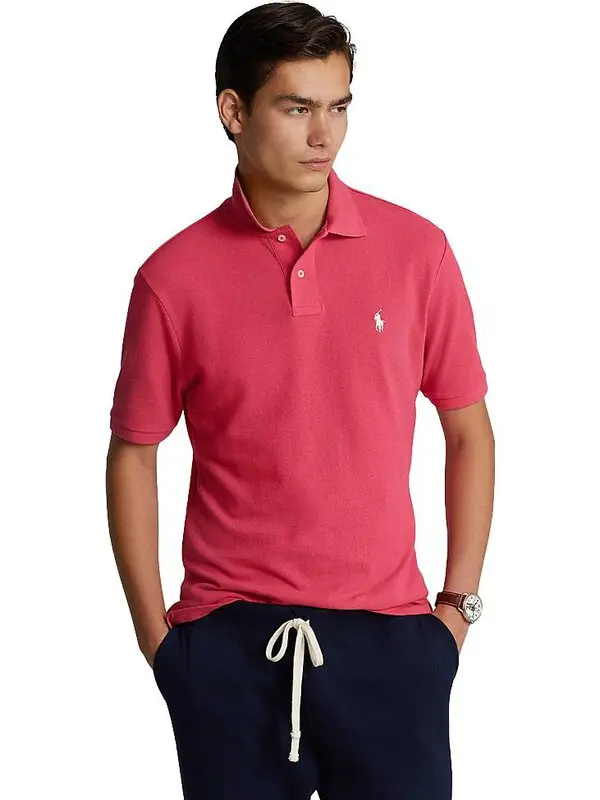 Polo Ralph Lauren Classic Fit Mesh Polo Shirt - Hot Pink