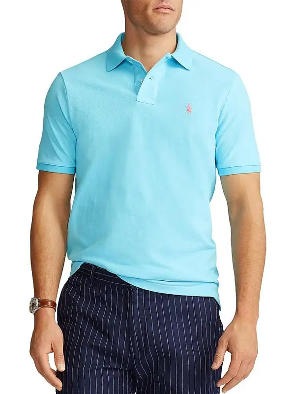 Polo Ralph Lauren Cotton Mesh Classic Fit Polo Shirt - Turquoise Nova