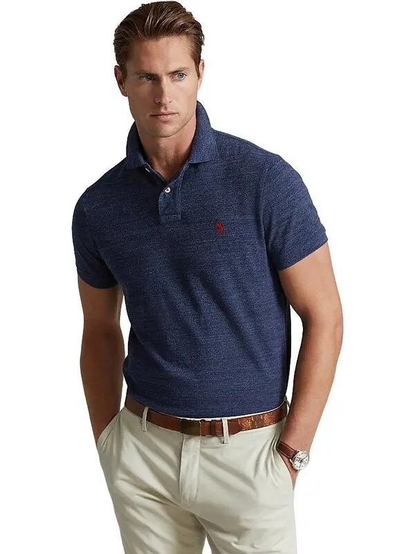 Polo Ralph Lauren Custom Slim Fit Mesh Polo Shirt - Classic Royal Heather