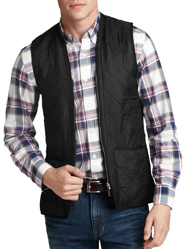 Barbour Polarquilt Waistcoat Zip In Liner - Black