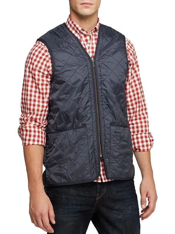 Barbour Polarquilt Waistcoat Zip In Liner - Navy