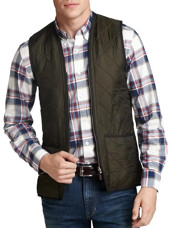 Barbour Polarquilt Waistcoat Zip In Liner - Olive