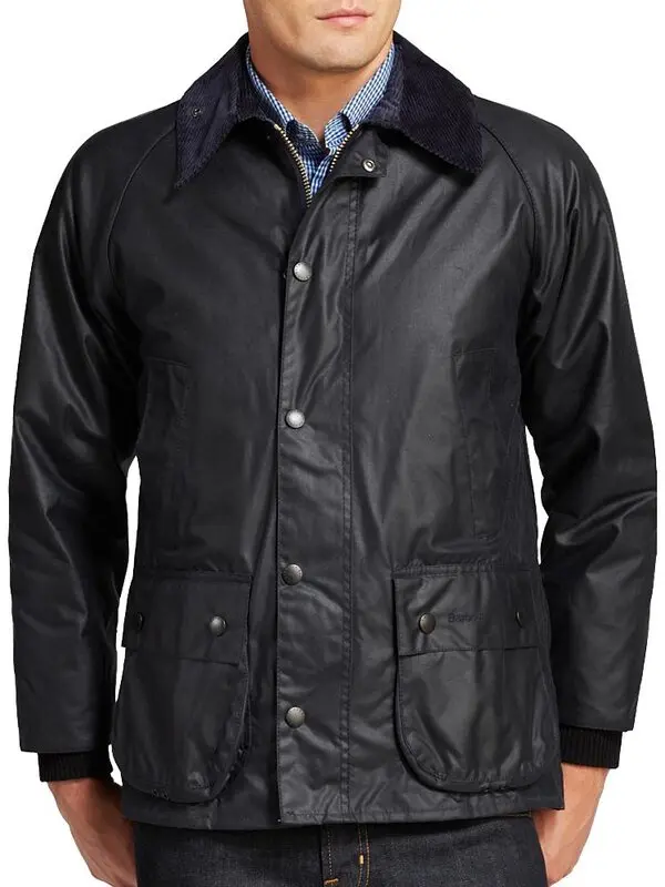 Barbour Classic Bedale Waxed Cotton Jacket - Navy