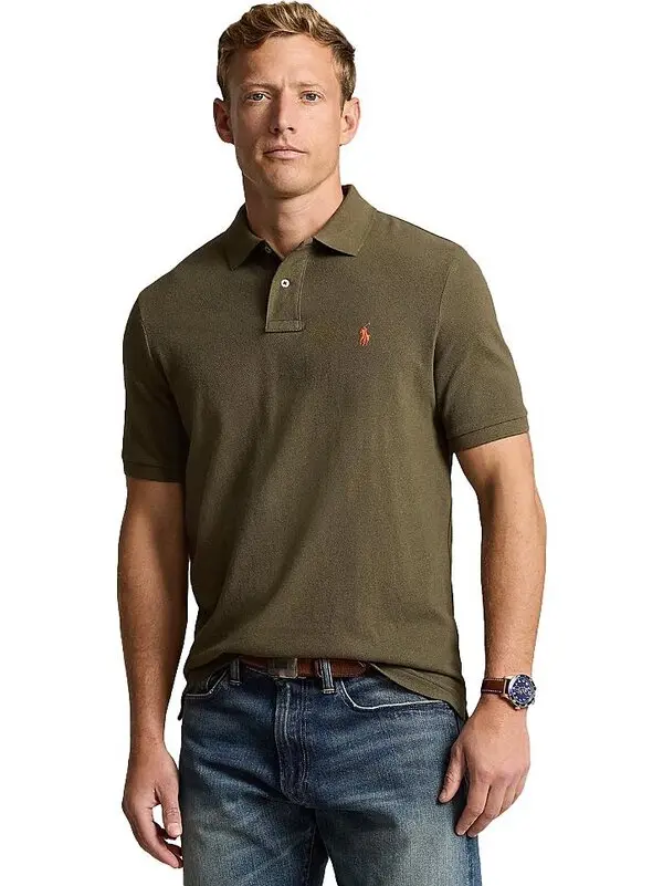 Polo Ralph Lauren Classic Fit Mesh Polo Shirt - Canopy Olive