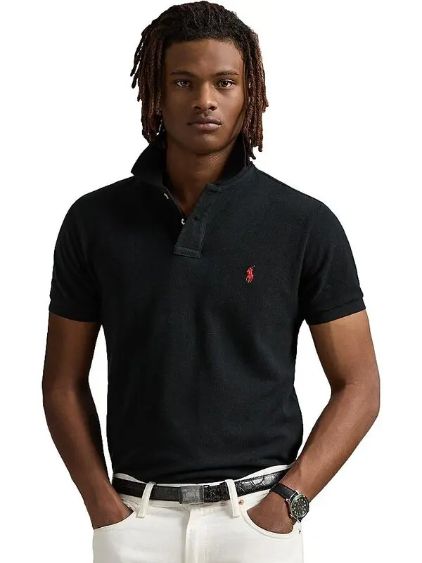 Polo Ralph Lauren Classic Fit Mesh Polo Shirt - Polo Black