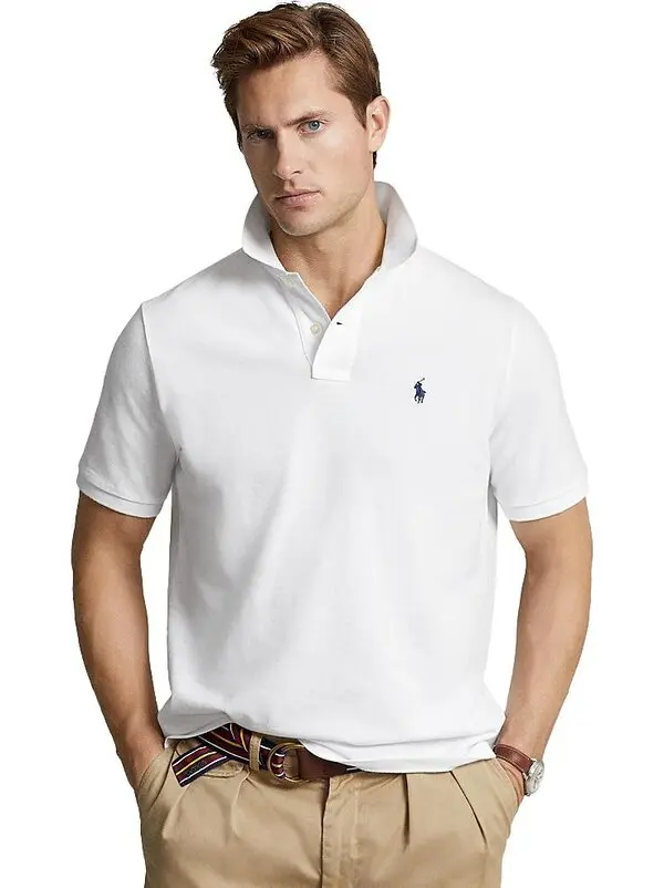 Polo Ralph Lauren Classic Fit Mesh Polo Shirt - White