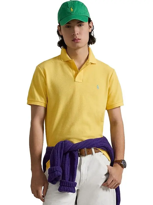 Polo Ralph Lauren Classic Fit Mesh Polo Shirt - Yellow