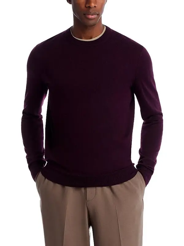 Bloomingdale'S Merino Wool Crewneck Sweater - Vino