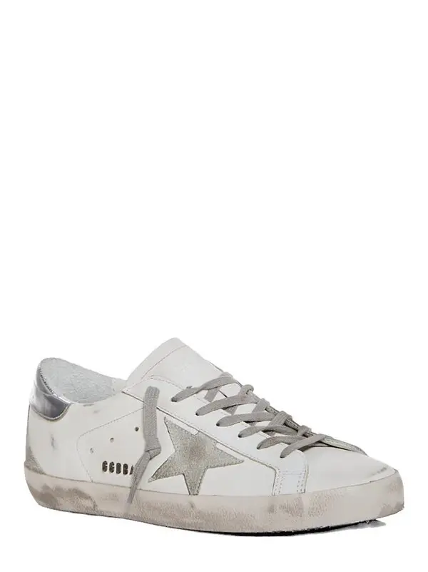 GOLDEN GOOSE Super-star Low Top Sneakers - White/gray