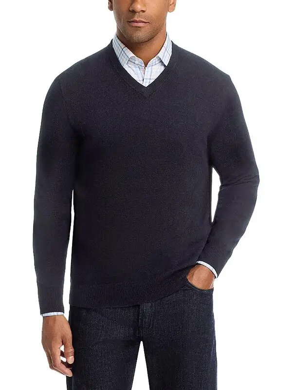 Bloomingdale'S Cashmere V-neck Pullover - Black