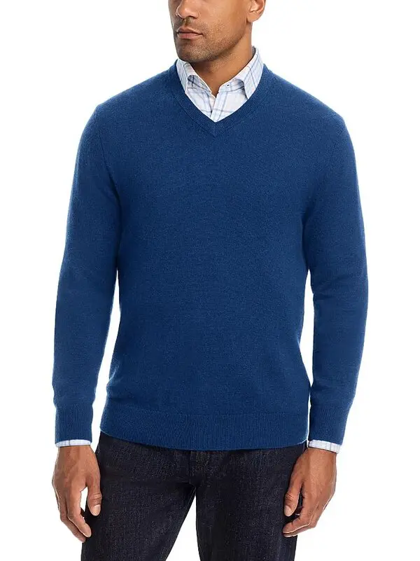 Bloomingdale'S Cashmere V-neck Pullover - Blueprint