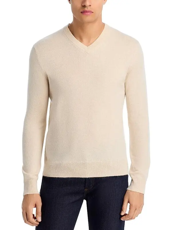 Bloomingdale'S Cashmere V-neck Pullover - Cafe
