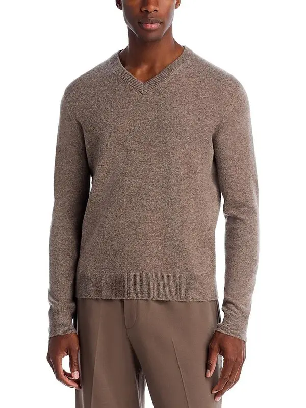 Bloomingdale'S Cashmere V-neck Pullover - Mushroom