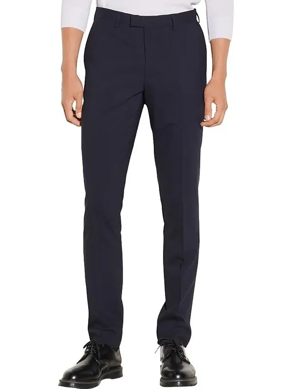 Sandro Travel Slim Fit Suit Pants - Navy Blue