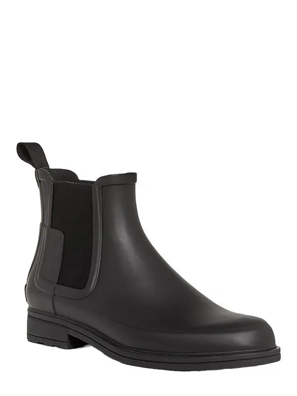 Hunter Original Refined Chelsea Rain Boots - Black