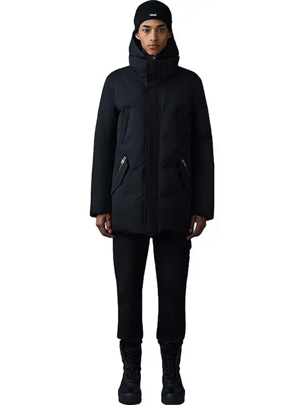 Mackage Edward 2-in-1 Down Coat With Removable Hooded Bib - Black