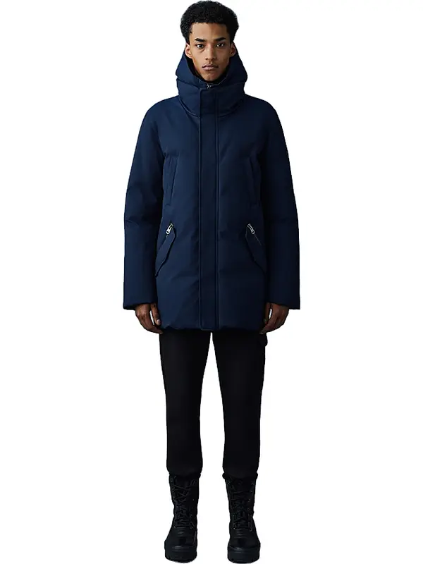 Mackage Edward 2-in-1 Down Coat With Removable Hooded Bib - Navy