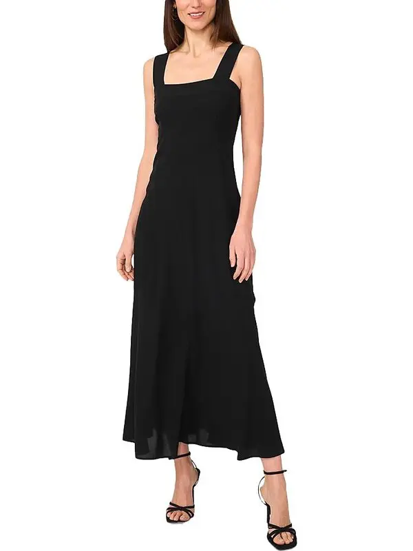 Vince Camuto Paneled Challis Tank Dress - Rich Black
